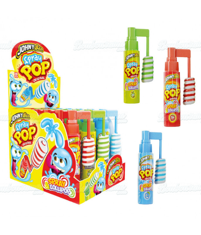 Spray Pop Sucette Spray 2 en 1 en gros conditionnement sur Bonbonrama