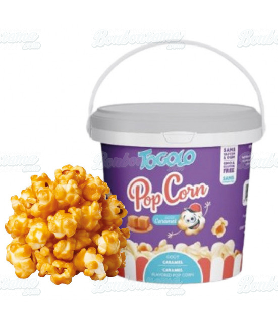 Pop Corn Caramel pot de 100 gr en gros conditionnement sur Bonbonrama