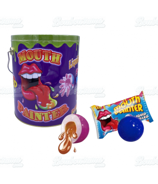 Tongue-Staining Chewing Gum Balls - Box of 6 Buckets x 70 Pieces