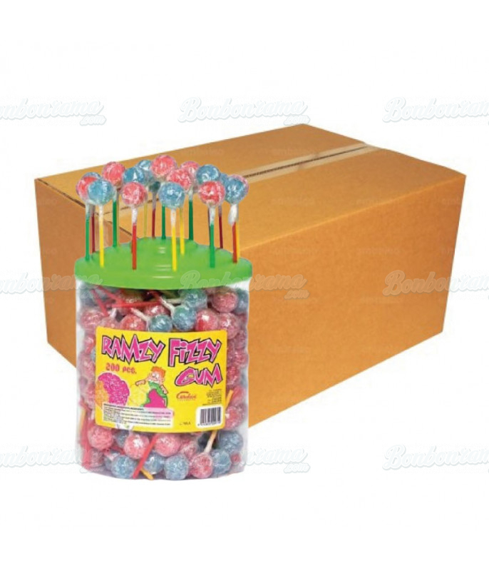 Ramzy Fizzy, la sucette effervescente avec un chewing-gum au centre