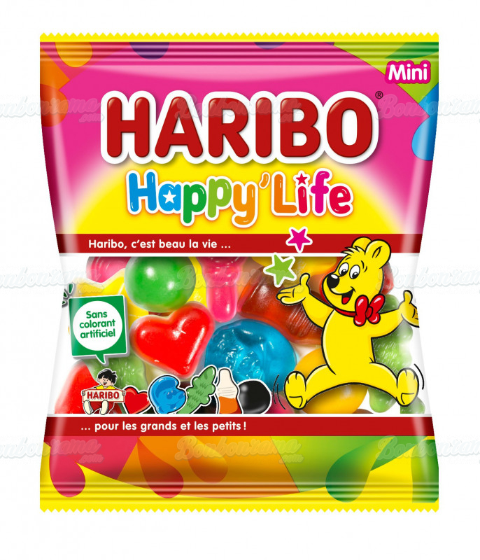 Sachet Haribo 40 gr Happy Life en gros